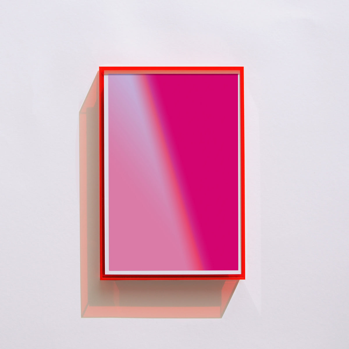 Colour Blocking Artprint im Pop Art Neon Rahmen | von VINTA SERIES