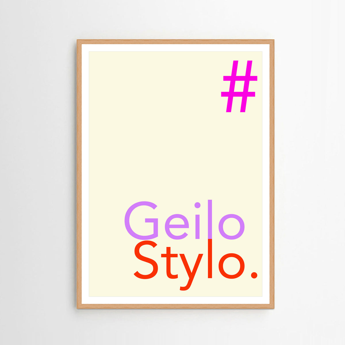 Typo-Print "Stylo" von VINTA SERIES | Druck auf Hahnemühle Fine Art Paper